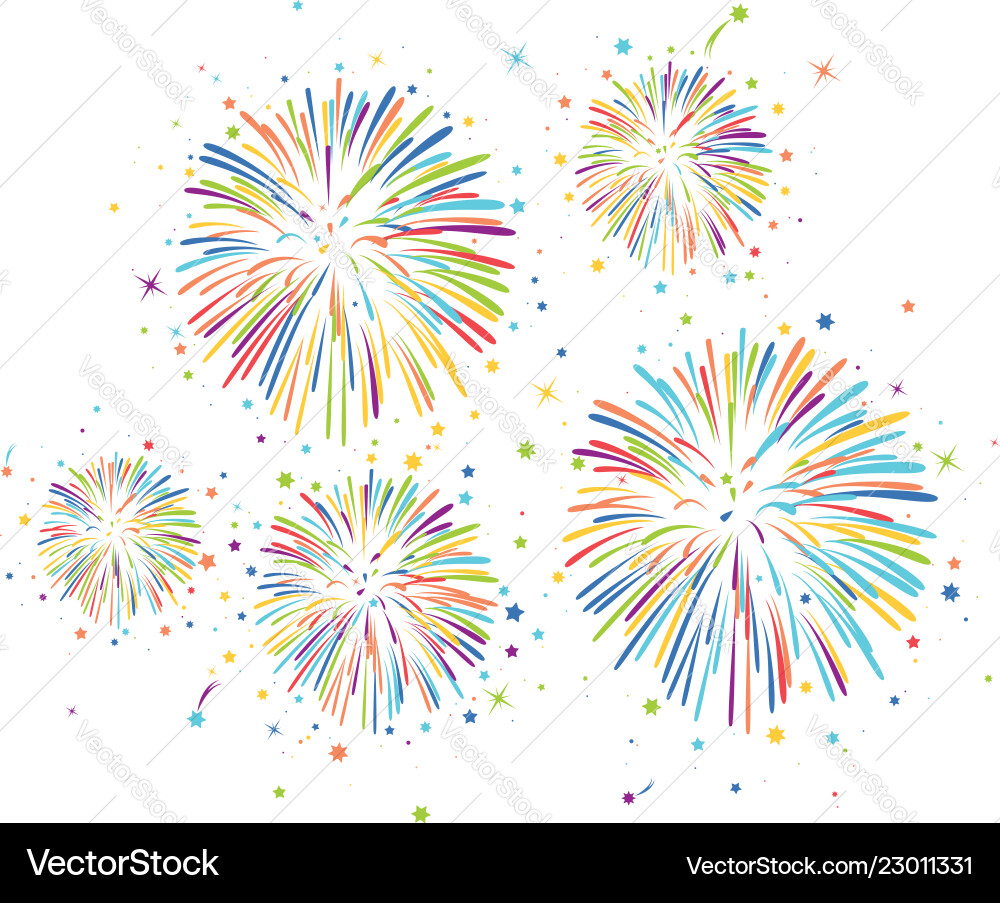 Fireworks Royalty Free Vector Image - VectorStock