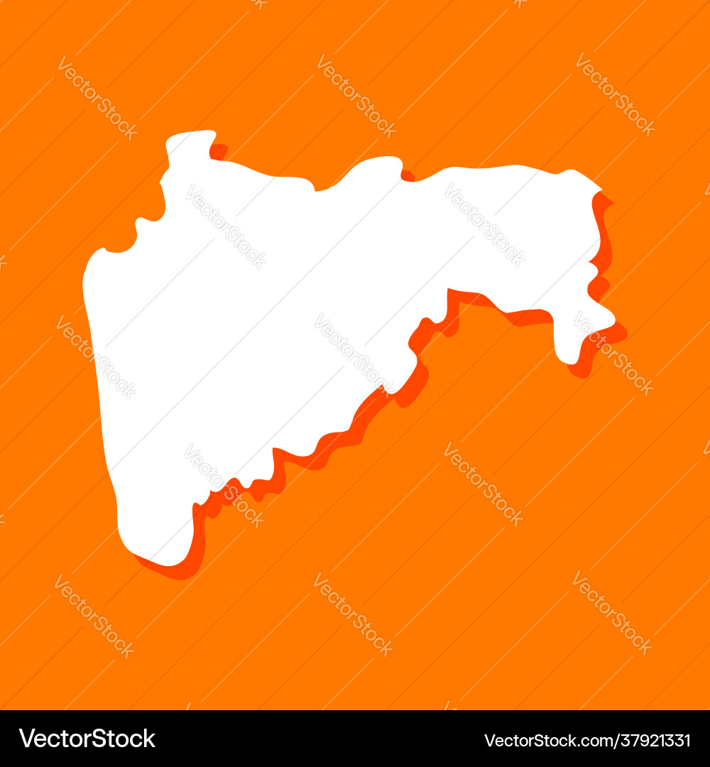 Maharashtra map Royalty Free Vector Image - VectorStock