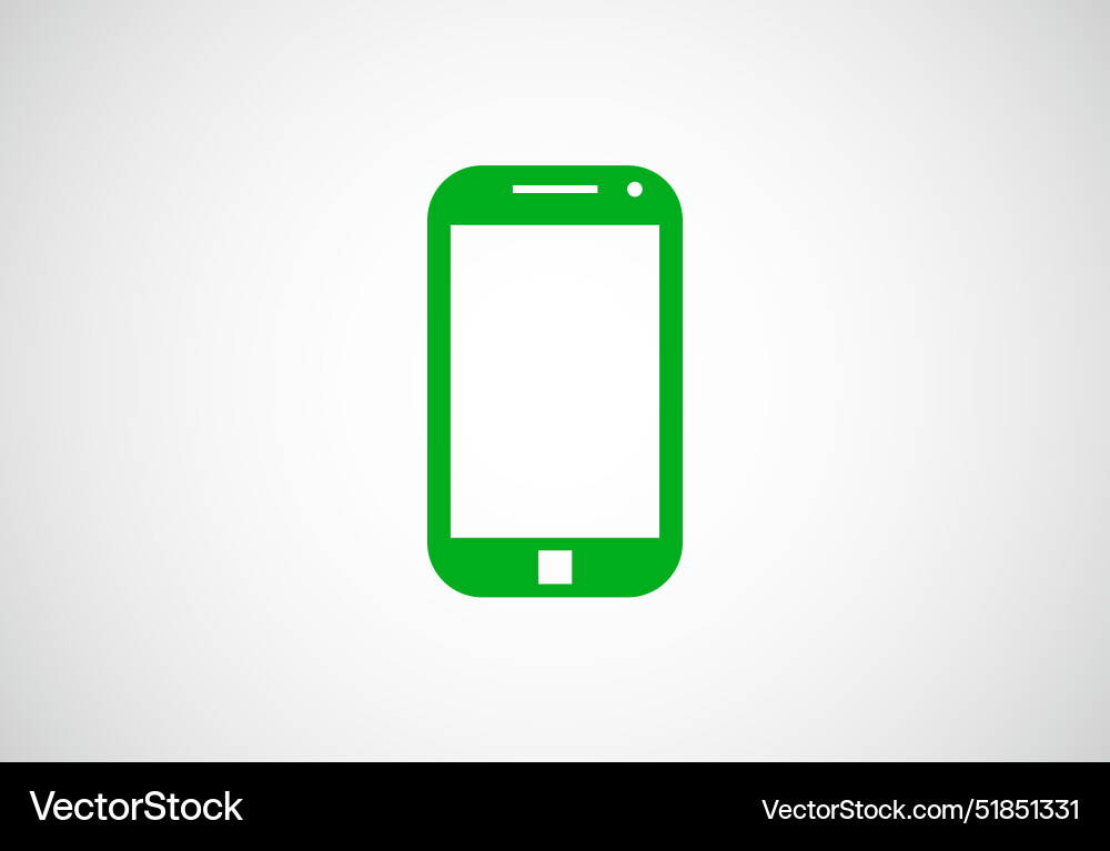 Modern mobile phone logo design template Vector Image