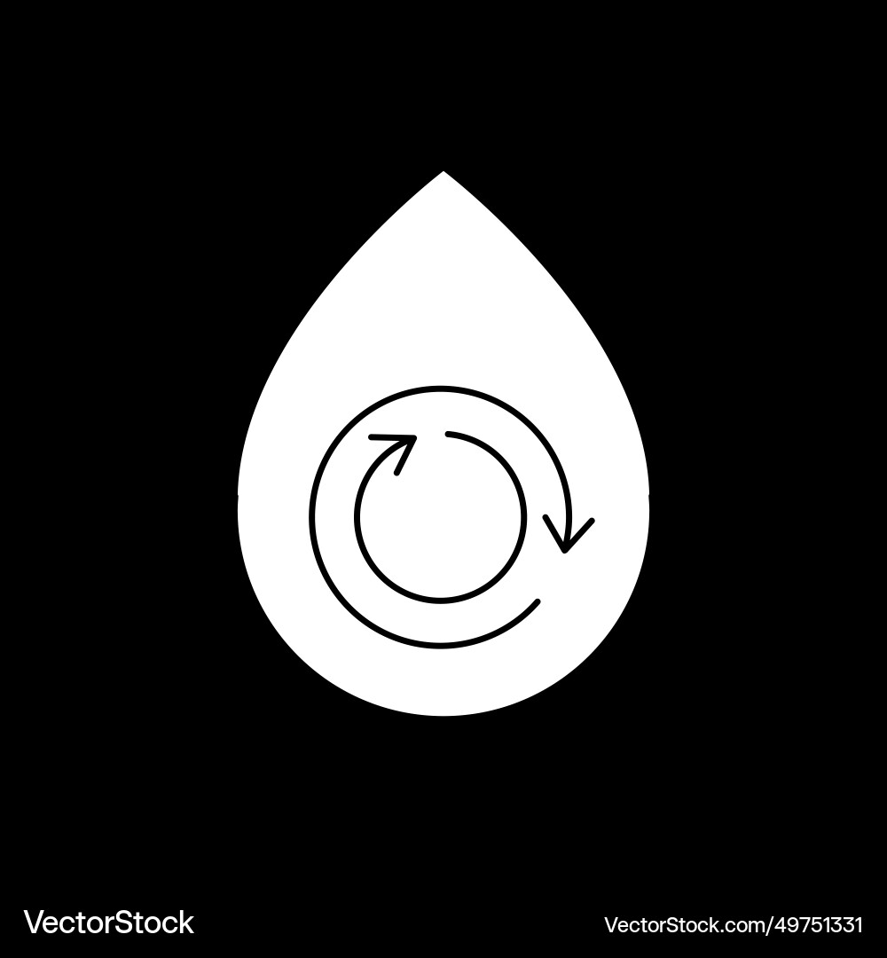 Water circulation icon logo image Royalty Free Vector Image