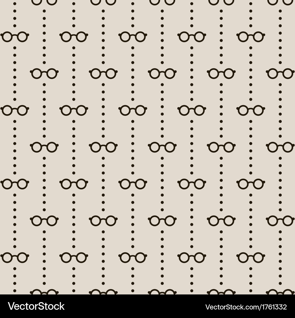 Glasses Pattern - Seamless Royalty Free Vector Image