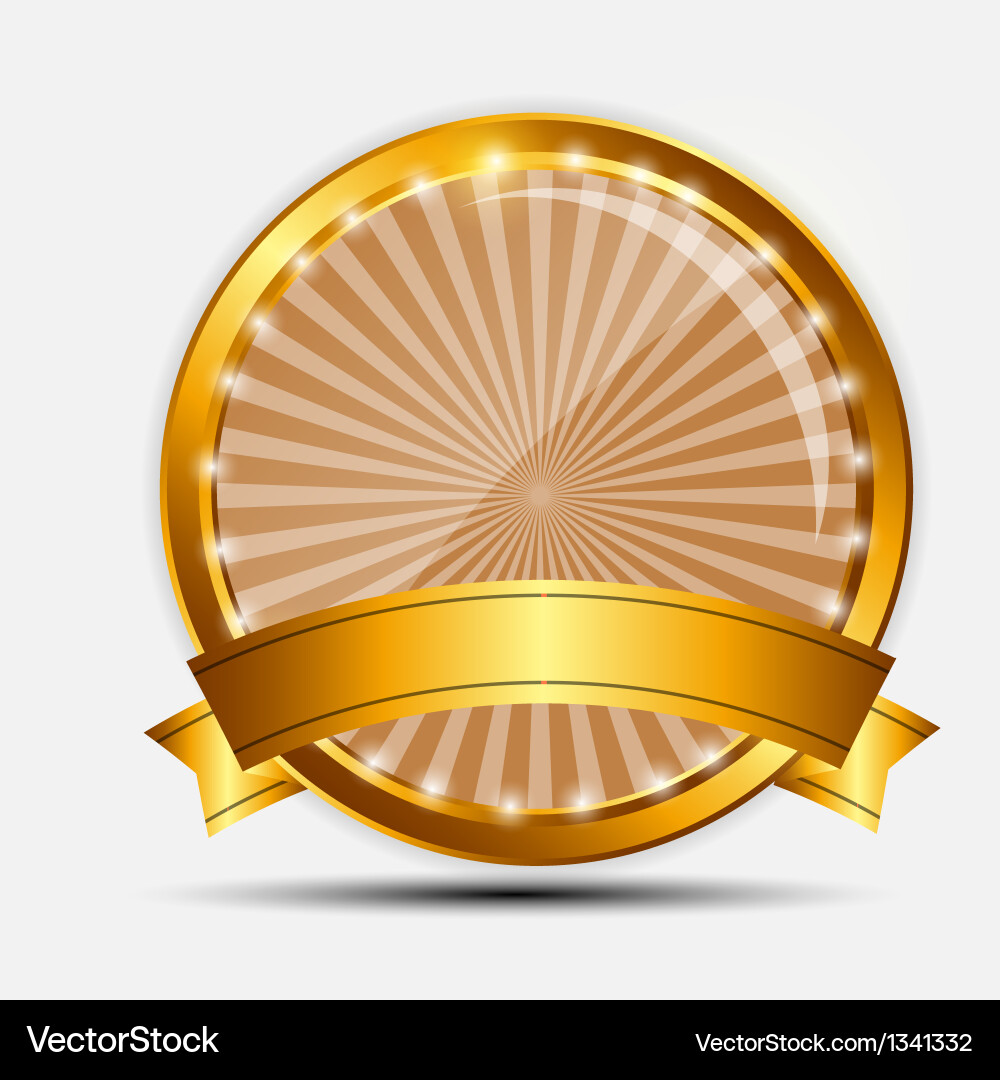 Goldzeichen-Schablone Lizenzfreies Vektorbild