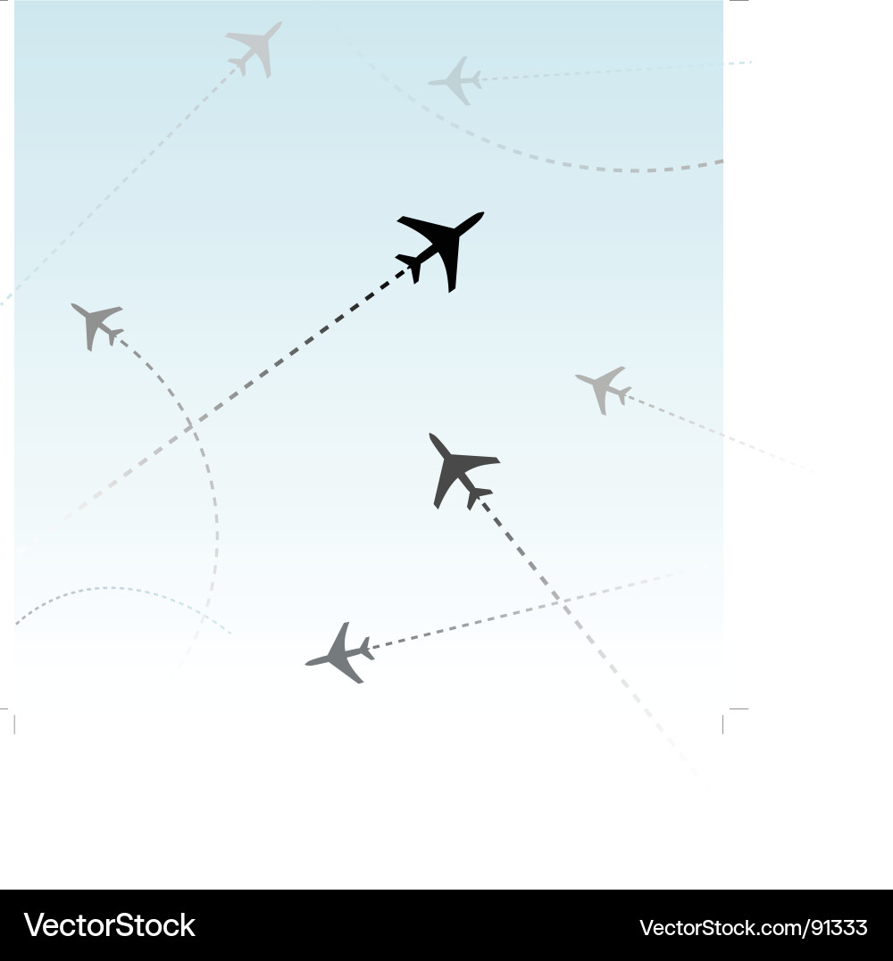 Commercial airline Royalty Free Vector Image - VectorStock