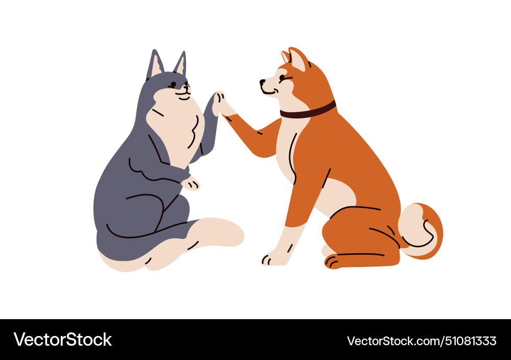 High Five Dog And Cat
