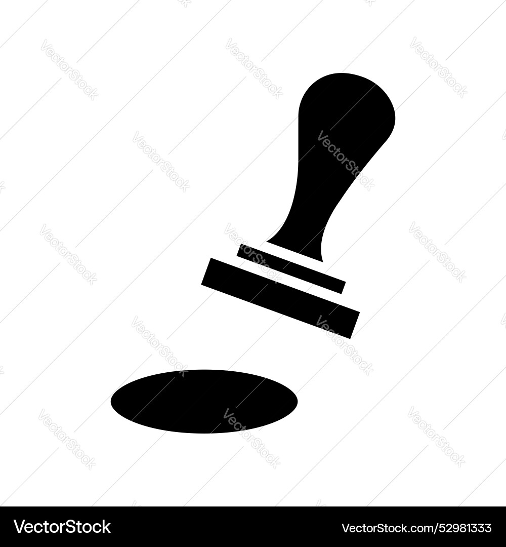 Stempel-Icon-Set Genehmigungssiegel Autorität Vektorbild