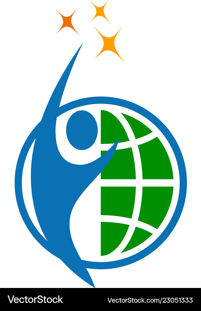 World Winner Star Logo - Celebration Royalty Free Vector