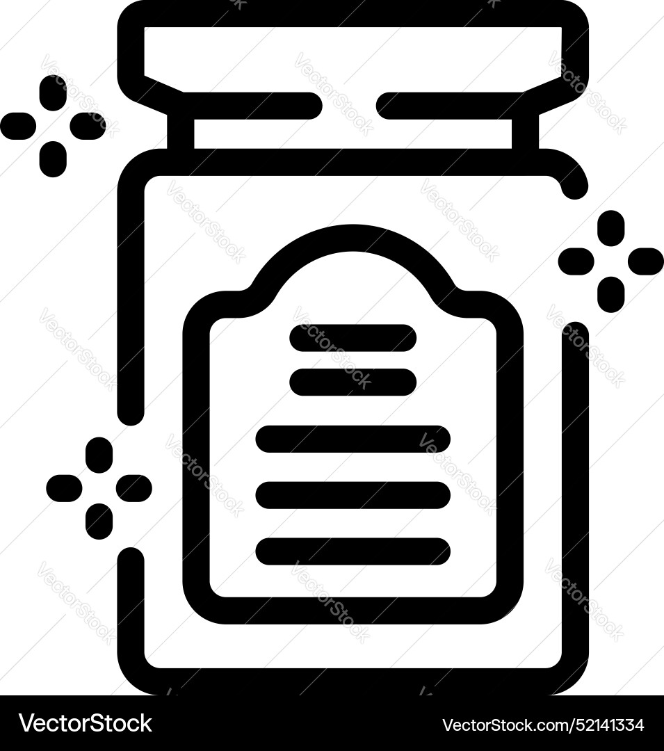 Glass jar with blank label sparkling clean icon Vector Image