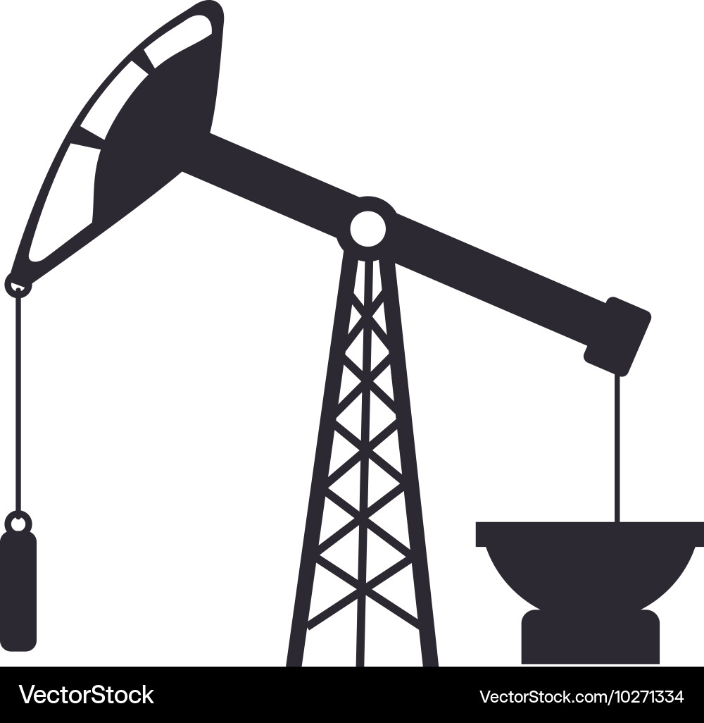 Oil Rig Crane Tower Royalty Free Vector Image - VectorStock