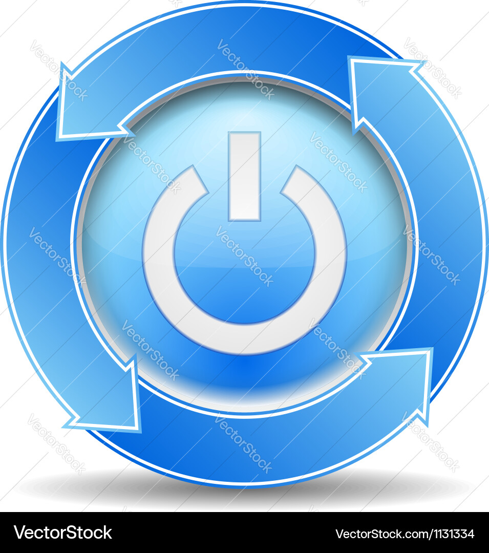 Power button Royalty Free Vector Image - VectorStock