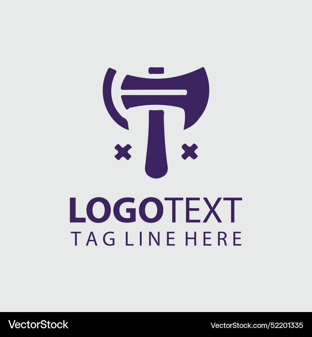Axe logo Royalty Free Vector Image - VectorStock