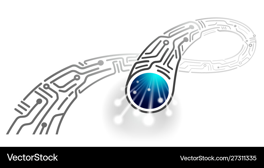 High speed digital cable Royalty Free Vector Image