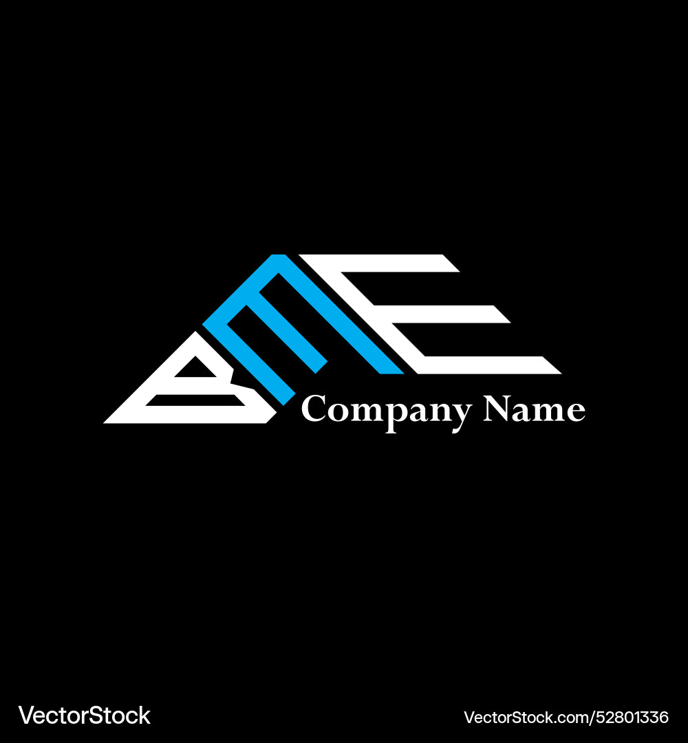 Bme logo design simple and modern Royalty Free Vector Image
