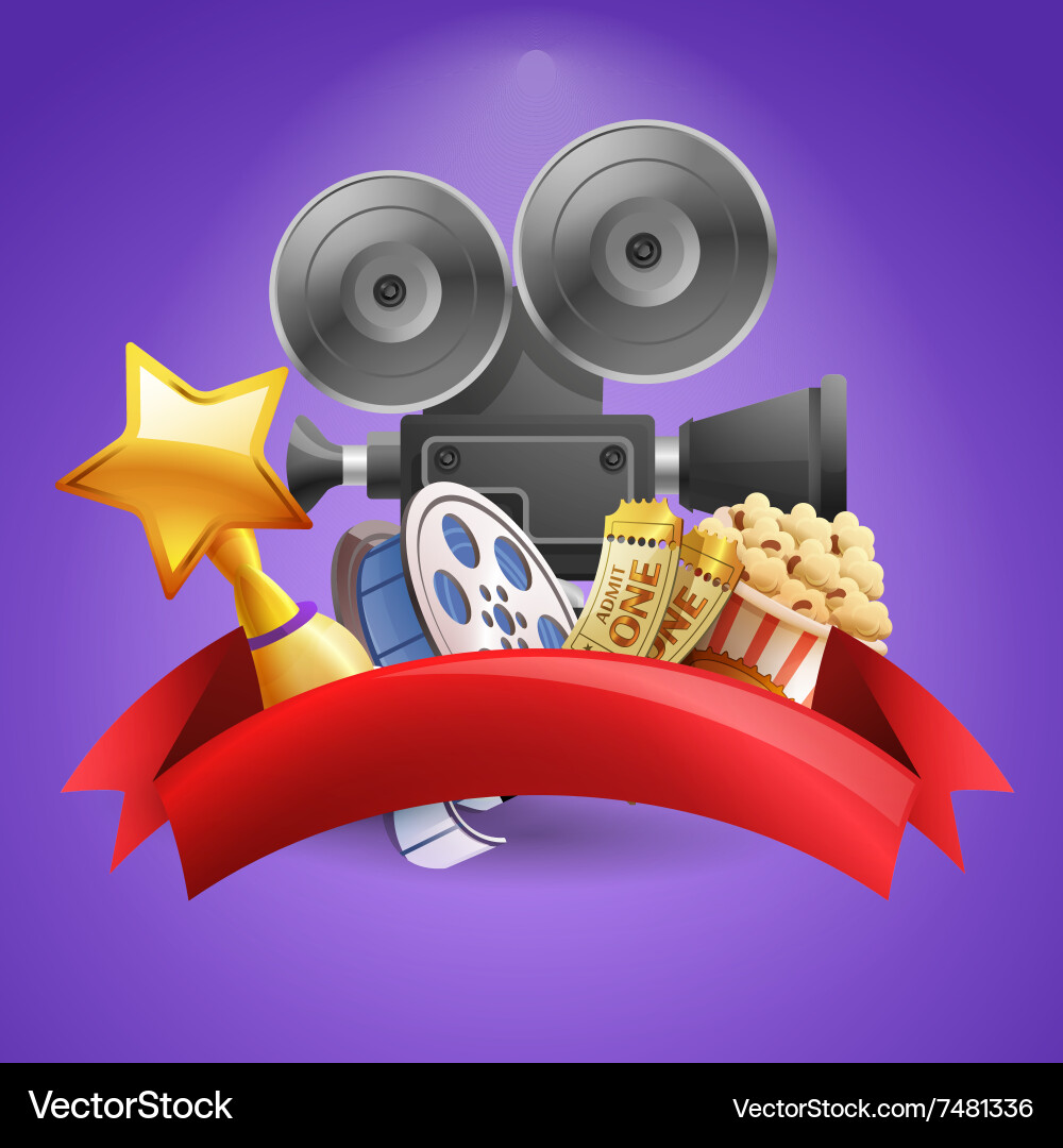 Cinema background Royalty Free Vector Image - VectorStock