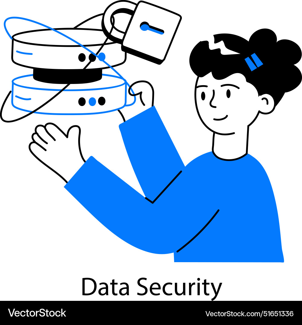 Data Security Royalty Free Vector Image Vectorstock