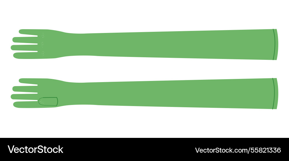 Extra long opera gloves warm underarm maxi length Vector Image