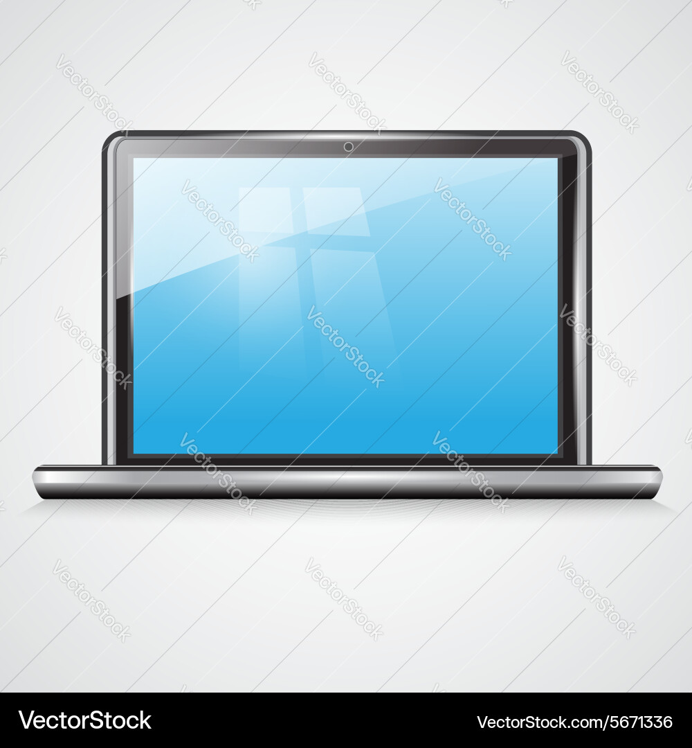 Notebook laptop Royalty Free Vector Image - VectorStock