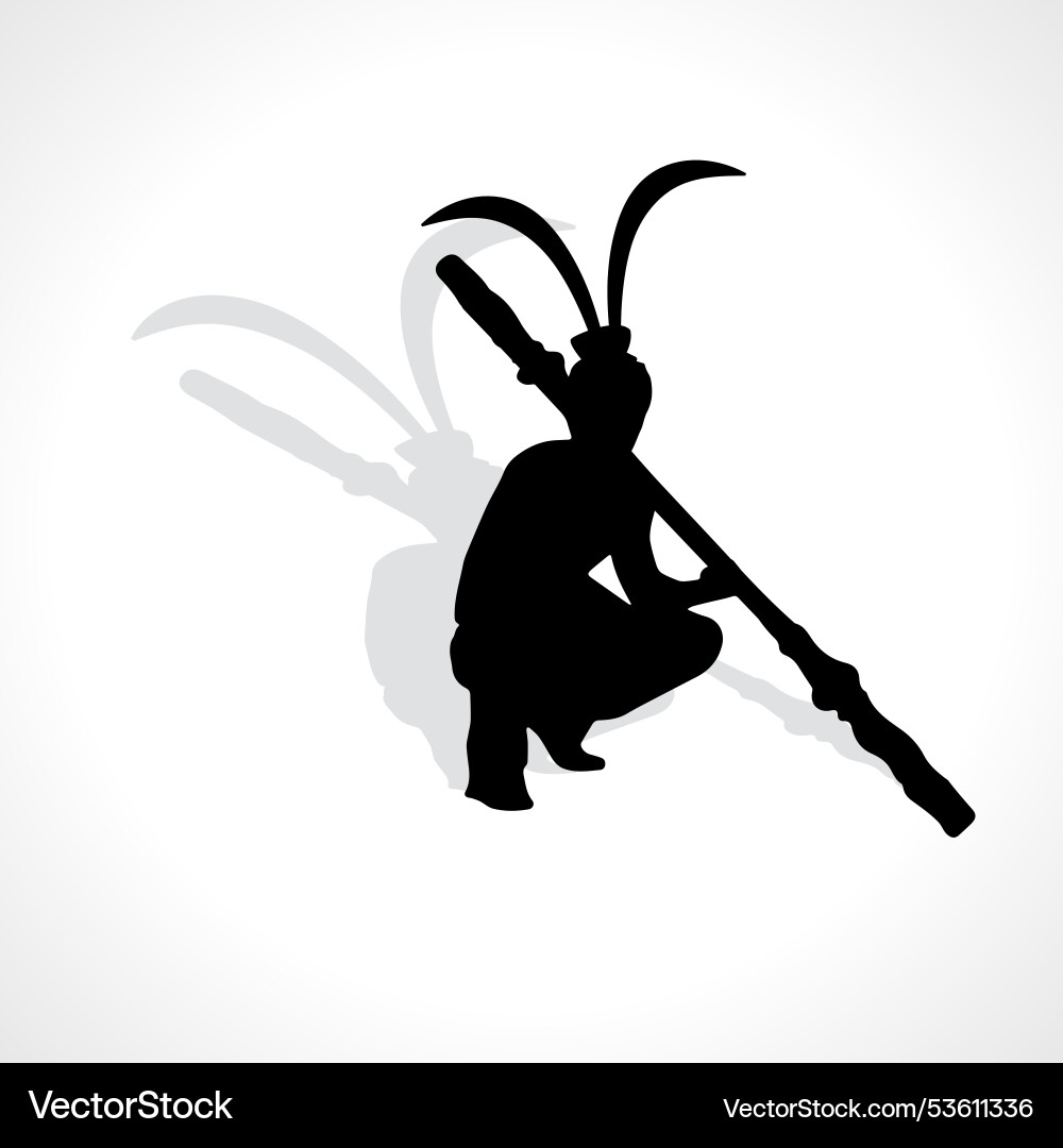 Silhouettes of wukong Royalty Free Vector Image