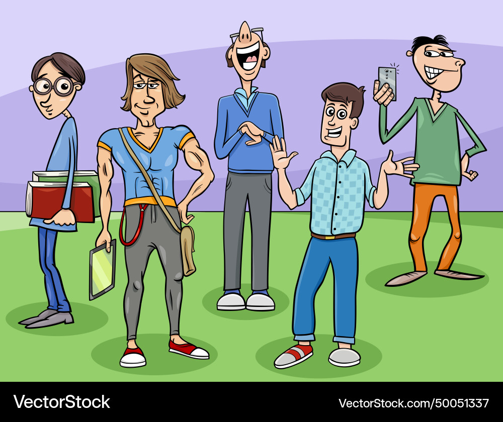 Funny Group Photo Cartoon