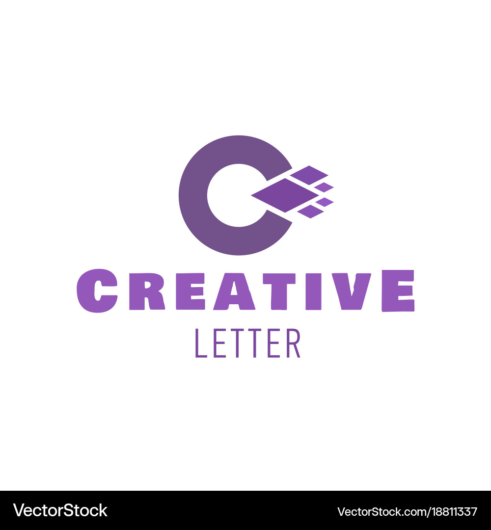 Letter c symbol logo design für kreativ Vektorbild