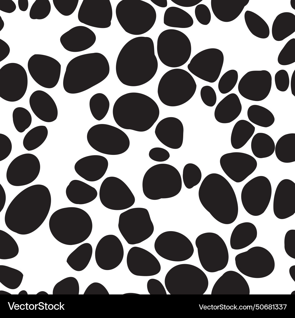 Pebble like black spots seamless pattern Vector Image