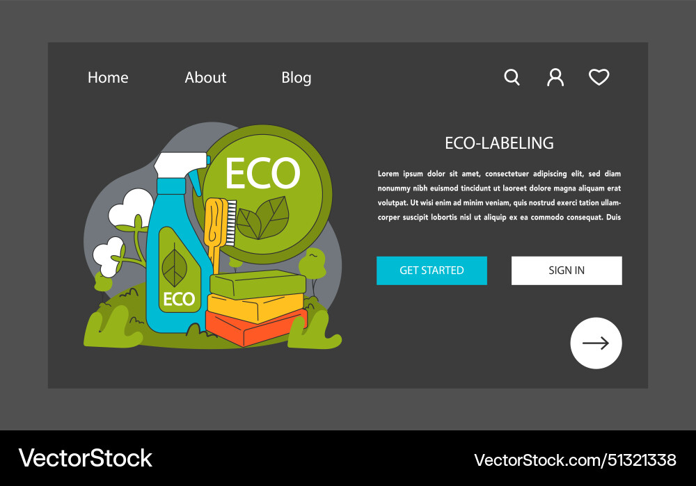 Conscious or ethical living sustainable and zero Vector Image