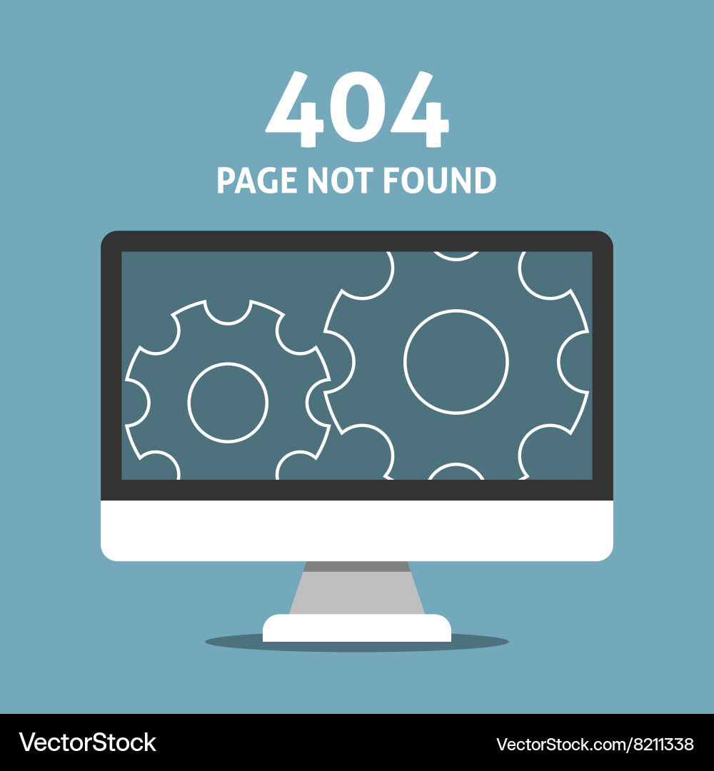 Error page Royalty Free Vector Image - VectorStock
