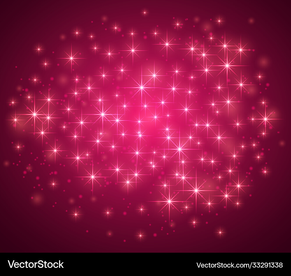 Pink magic background with sparkle Royalty Free Vector Image