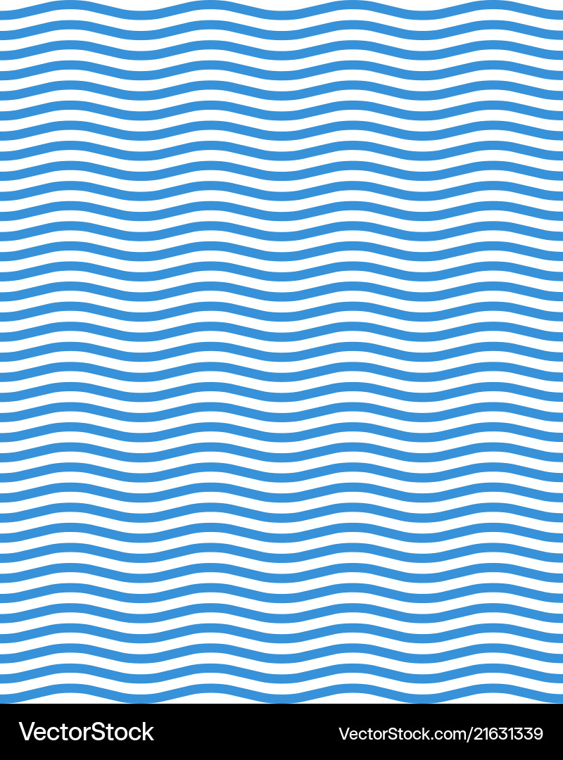 Blue Wavy Lines Pattern Royalty Free Vector Image