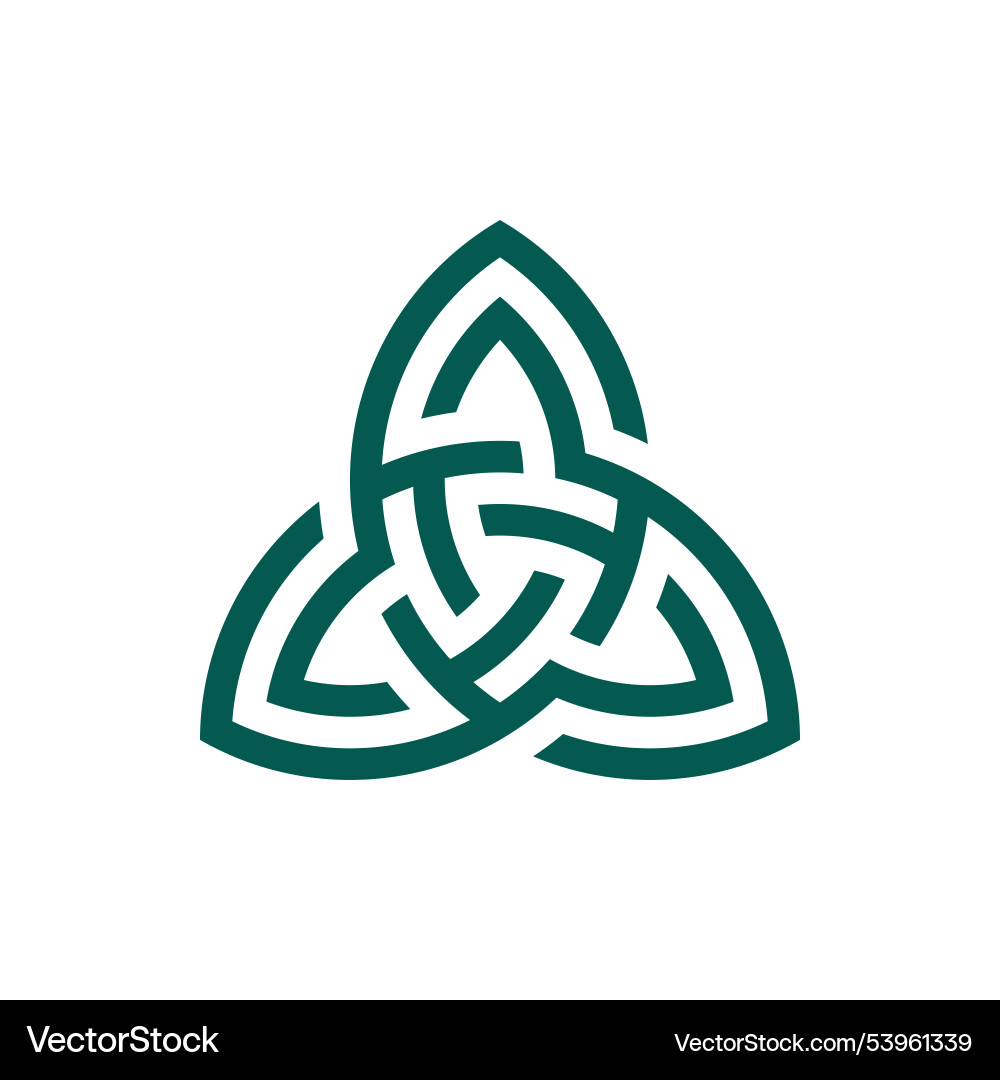 Labyrinth trinity logo Royalty Free Vector Image