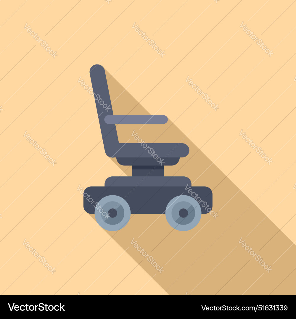 Modern electric wheelchair providing mobility Vector Image