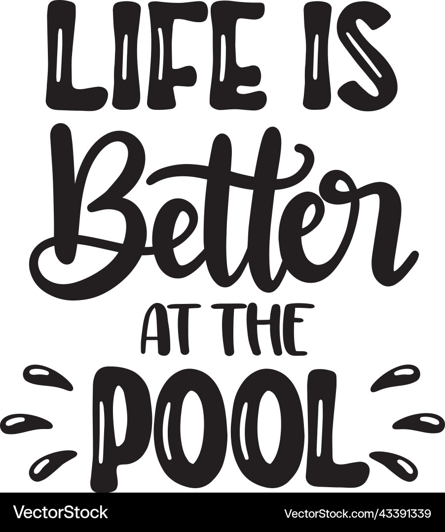 Pool Day Vibes Royalty Free Vector Image - VectorStock