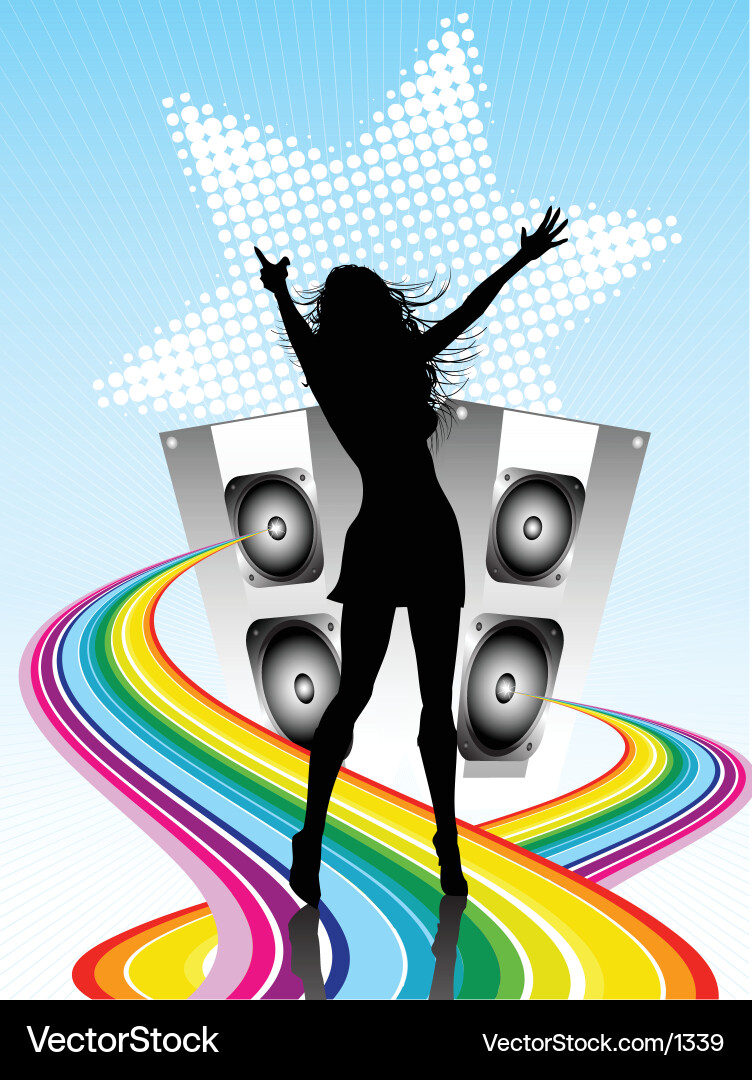 Retro Disco Night Royalty Free Vector Image - VectorStock