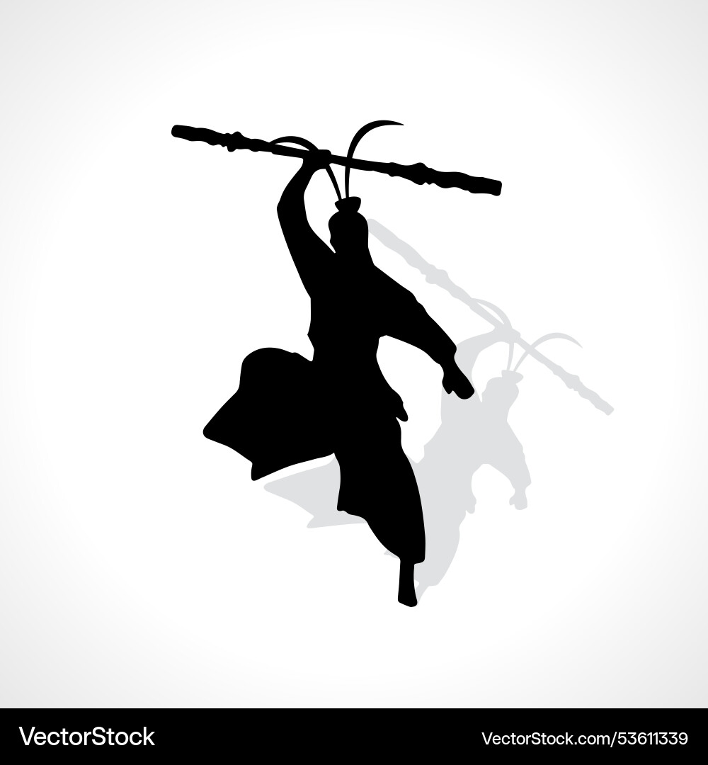 Silhouettes of wukong Royalty Free Vector Image
