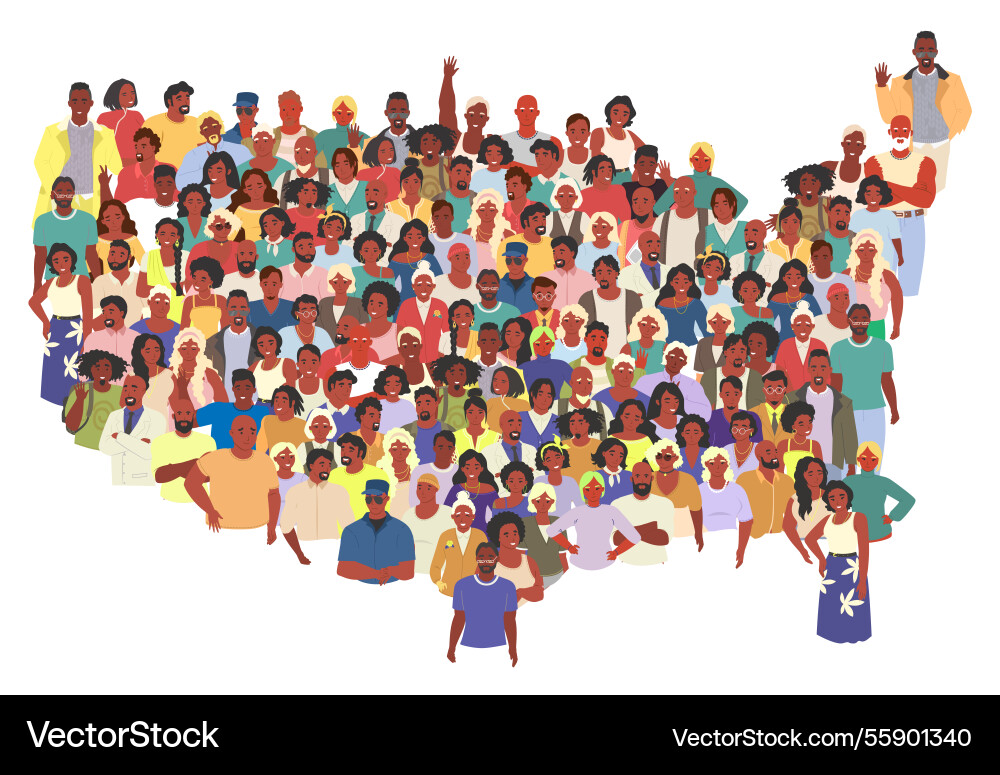 A vibrant gathering showcases multitude Royalty Free Vector