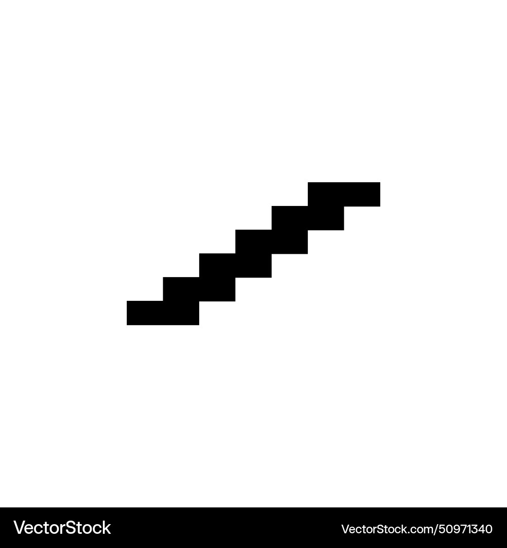 Stairs flat icon Royalty Free Vector Image - VectorStock