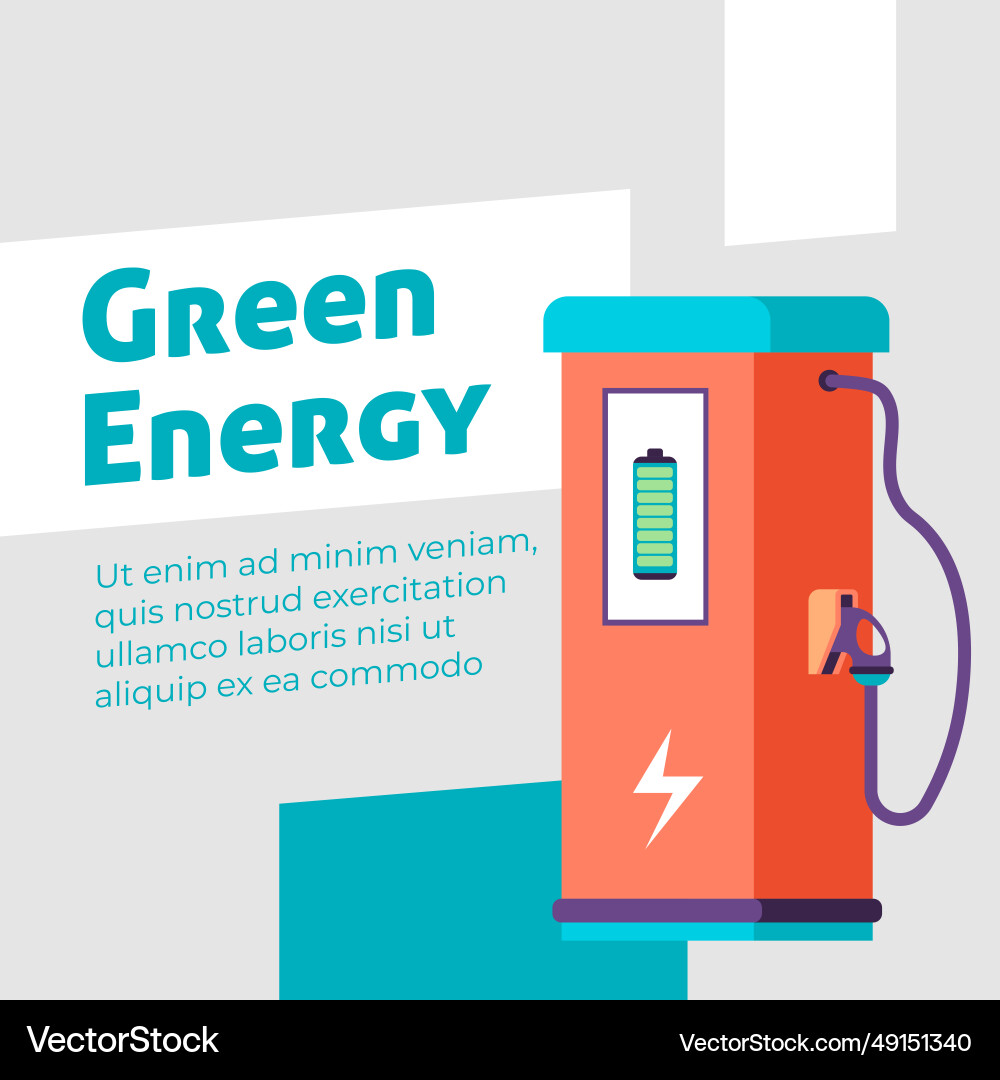 Switch to green energy for clean future banner Vector Image