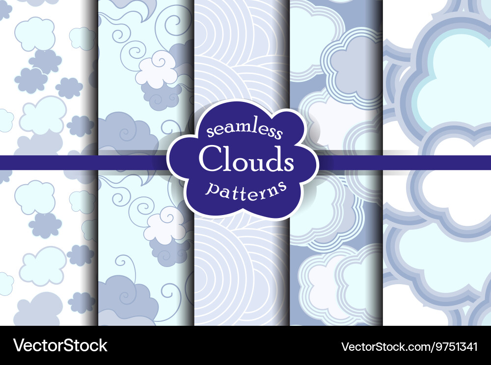 Blue heaven collection Royalty Free Vector Image
