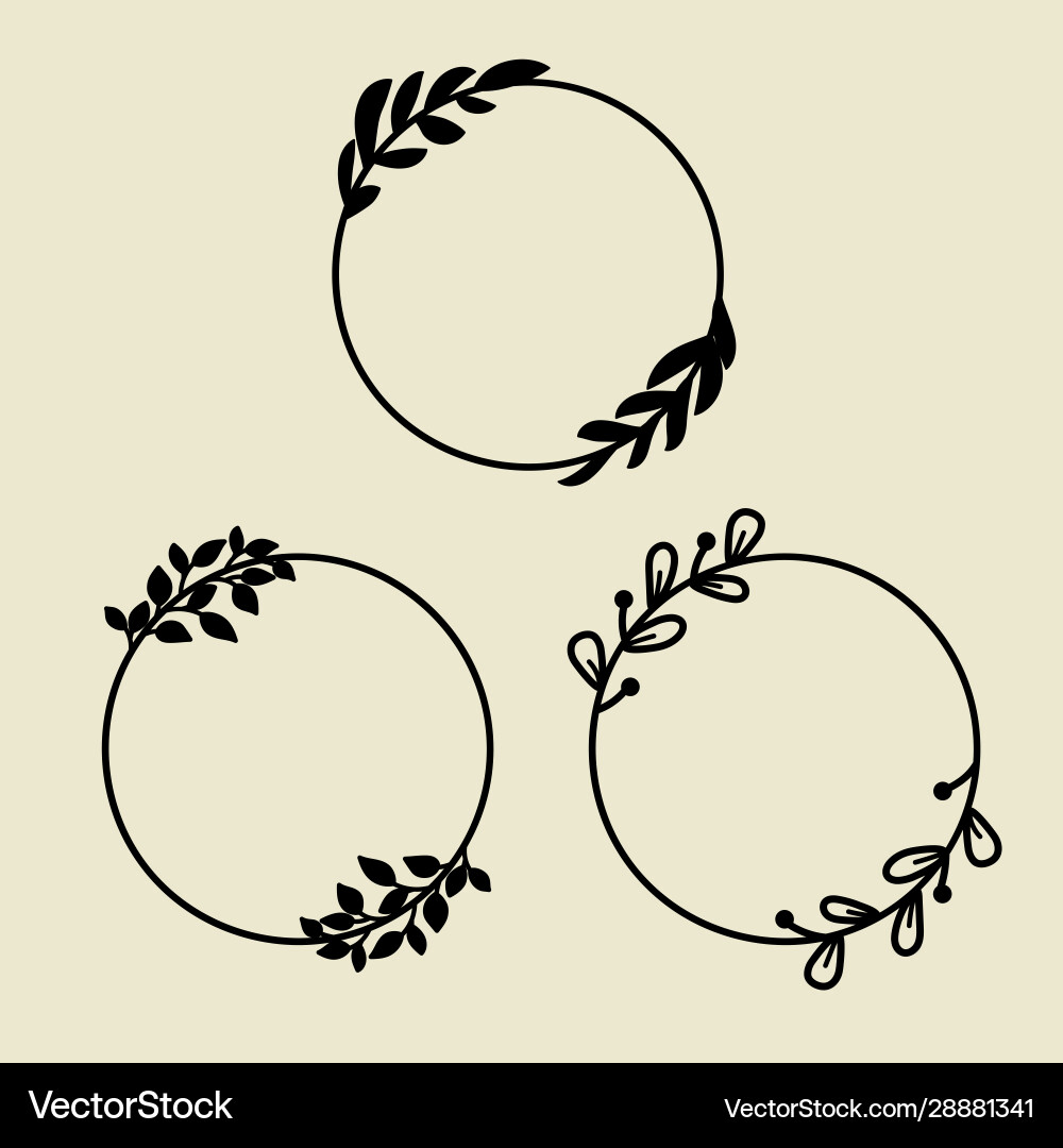 Rustic Laurel Wreath Outline Svg Page 14 | Rustic Wreath Svg Vectors