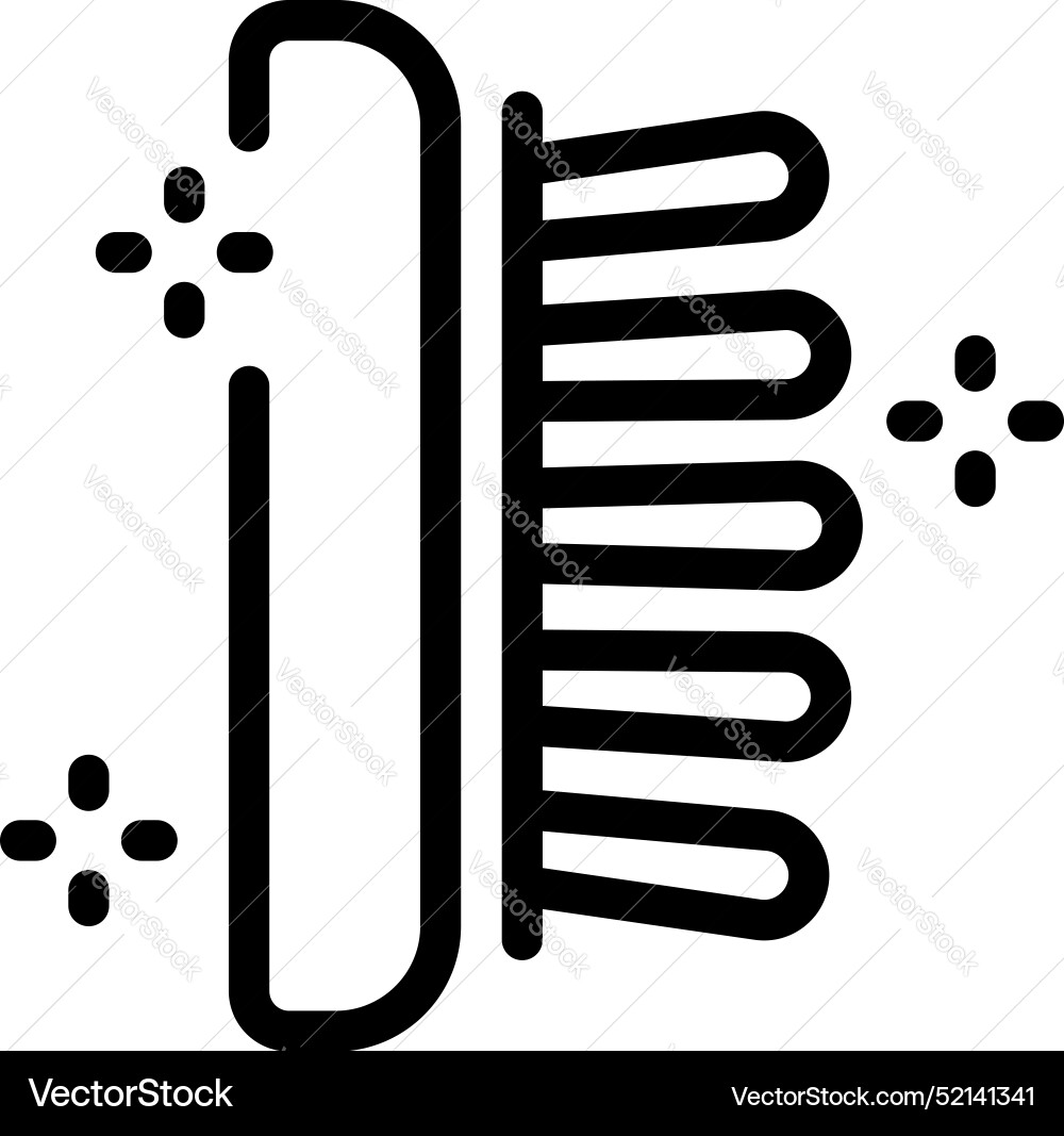 Cleaning brush for removing dust and dirt Vector Image