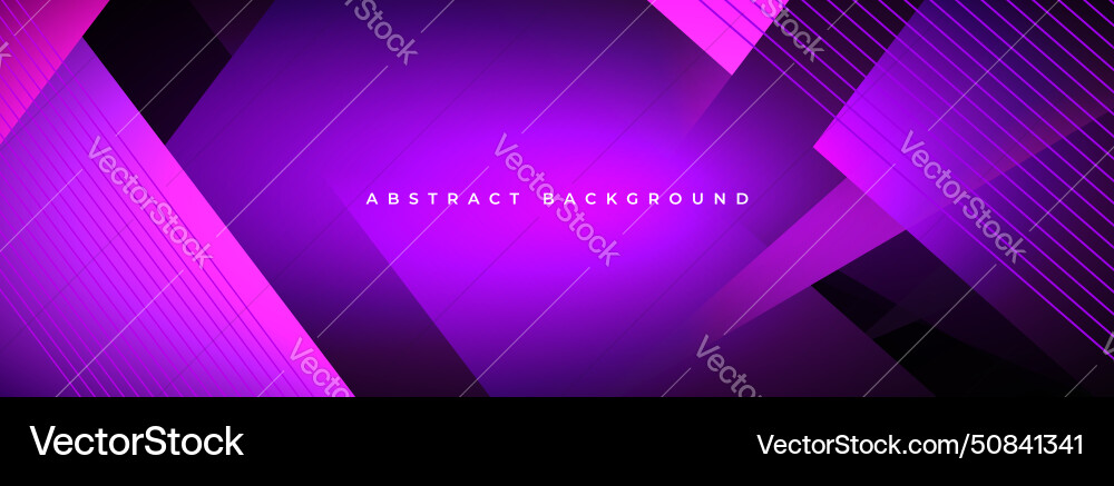 Dark purple modern abstract wide banner Royalty Free Vector