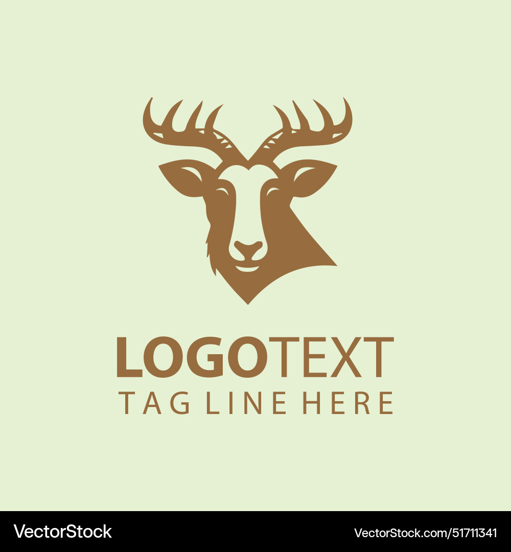 Deer logo Royalty Free Vector Image - VectorStock