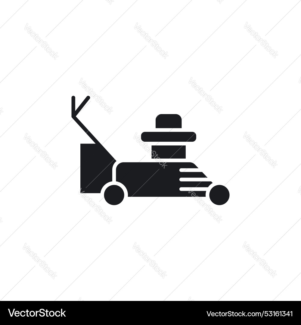 Lawn mowers icon symbol on white background Vector Image