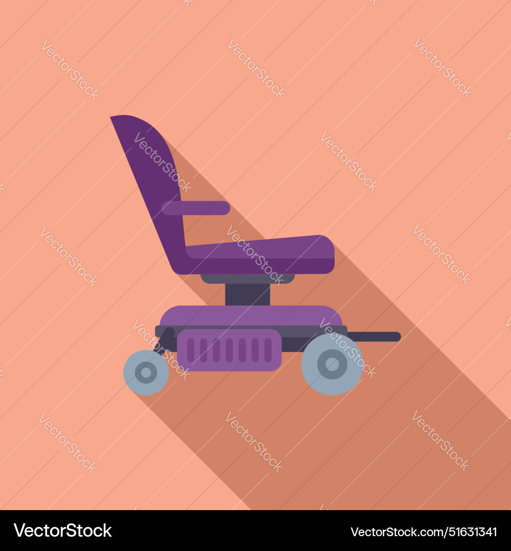 Modern electric wheelchair providing mobility Vector Image