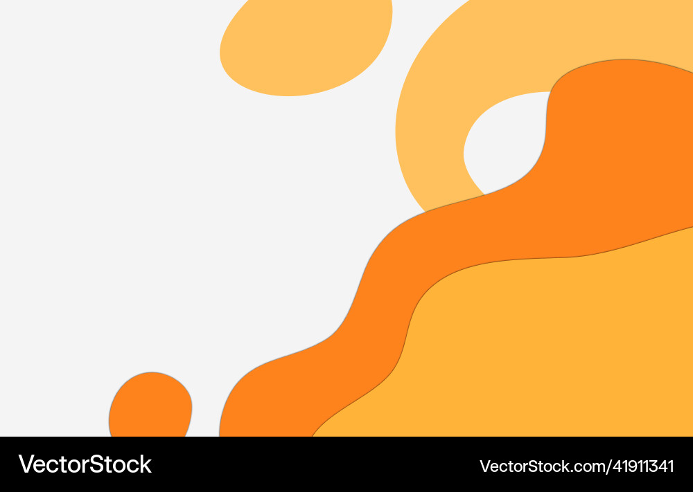 Orange abstract water wave Royalty Free Vector Image