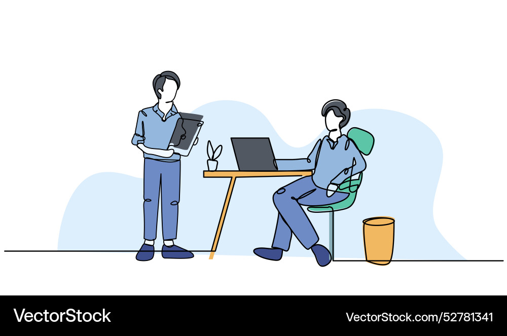 Seminar modern flat in continuous Royalty Free Vector Image