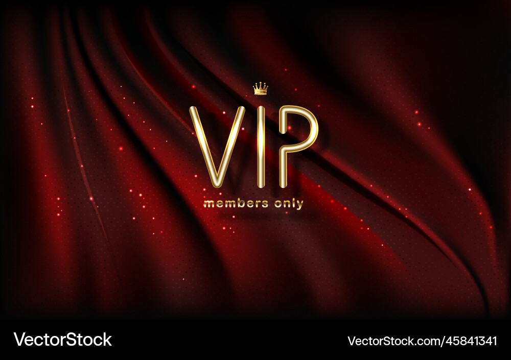 Vip event invitation realistic Royalty Free Vector Image