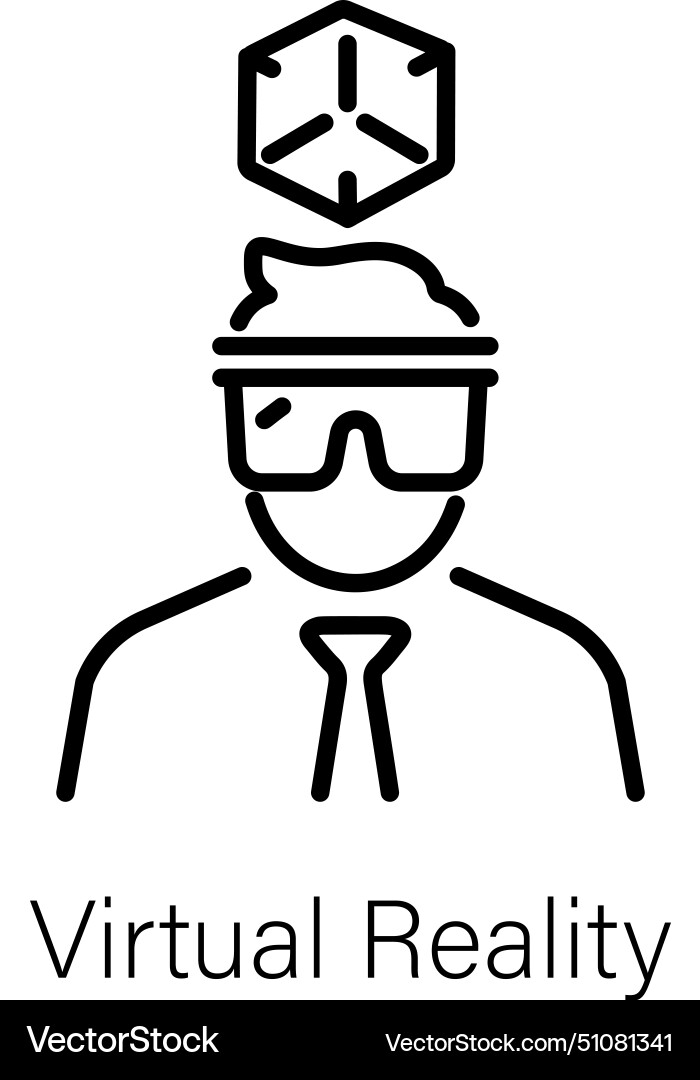 Virtual reality Royalty Free Vector Image - VectorStock