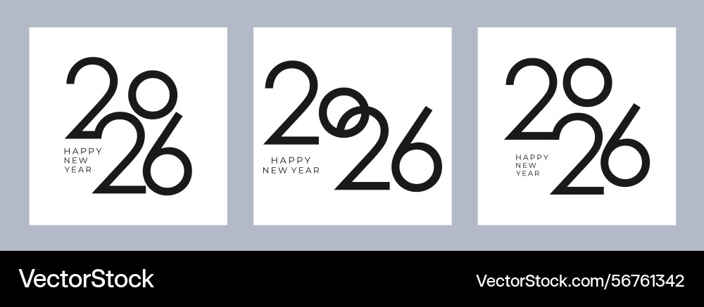 2026 number design template10 Royalty Free Vector Image