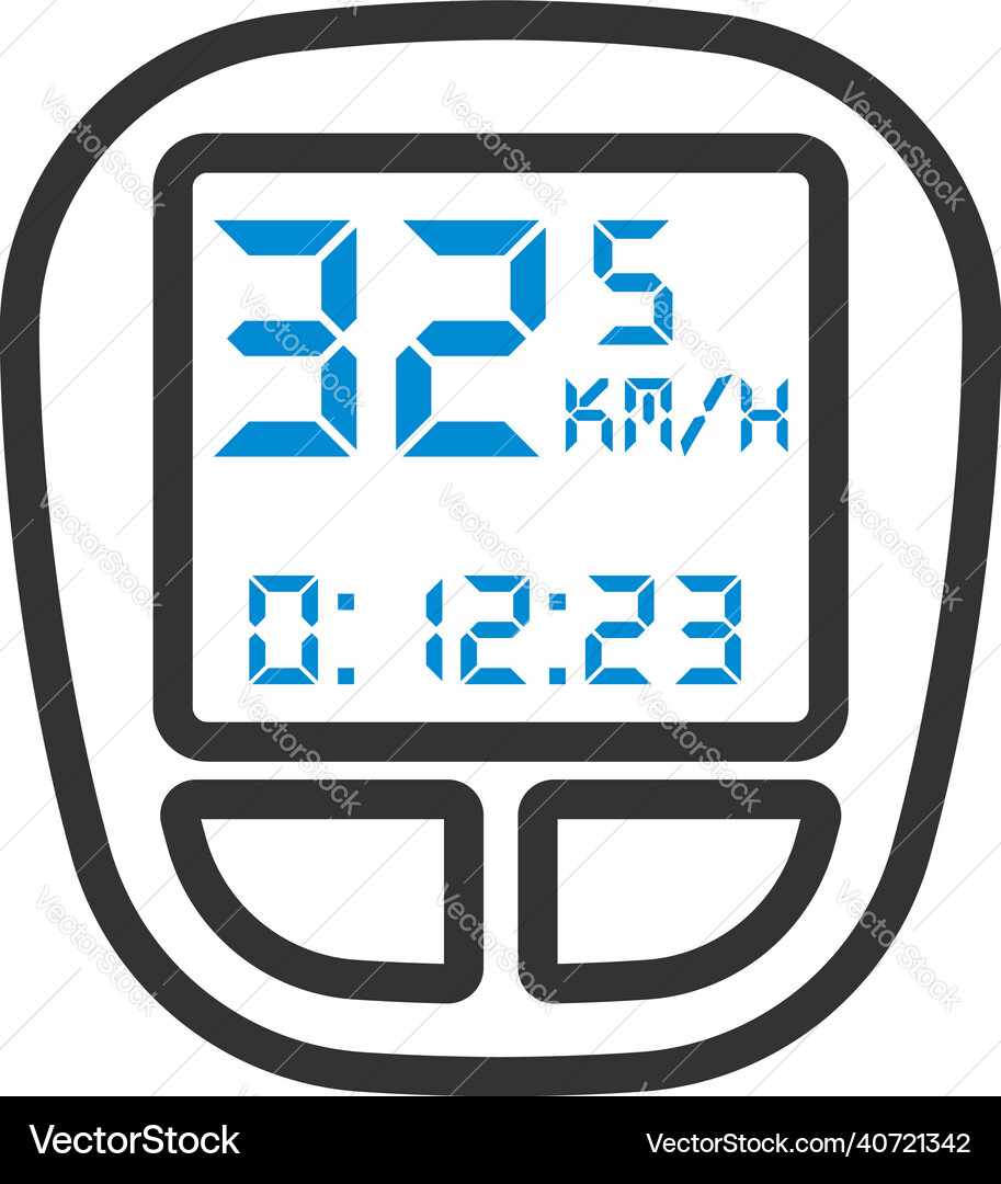 Bike computer icon Royalty Free Vector Image - VectorStock