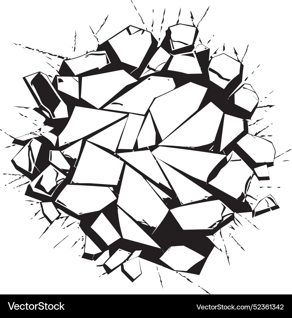 Disintegrated dreams dynamic glass fragment mirage